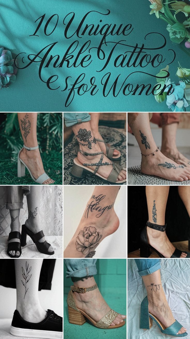 10 Unique Ankle Tattoo Designs for Women