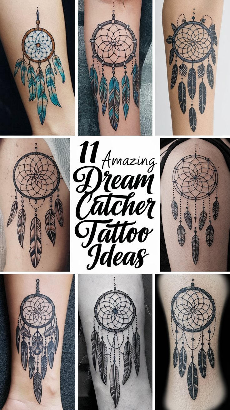 11 Amazing Dream Catcher Tattoo Ideas and Symbolism for Protection
