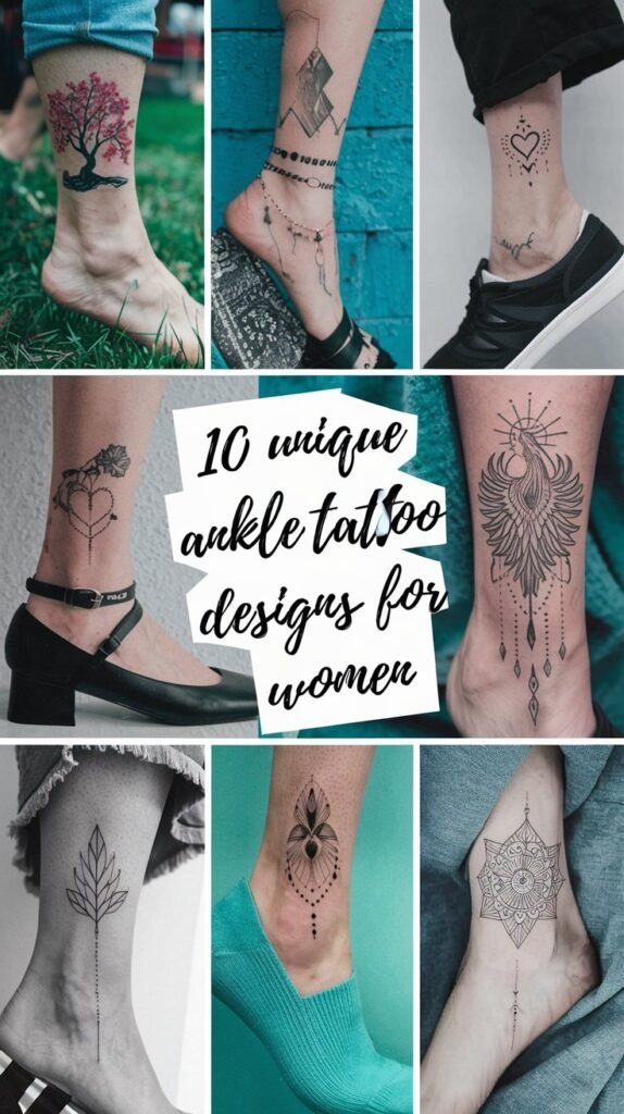 10 Unique Ankle Tattoo Designs for Women