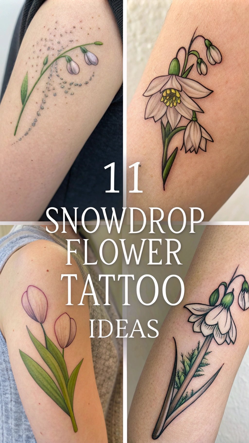 11 Snowdrop Flower Tattoo Ideas and Symbolism for Hope and Renewal
