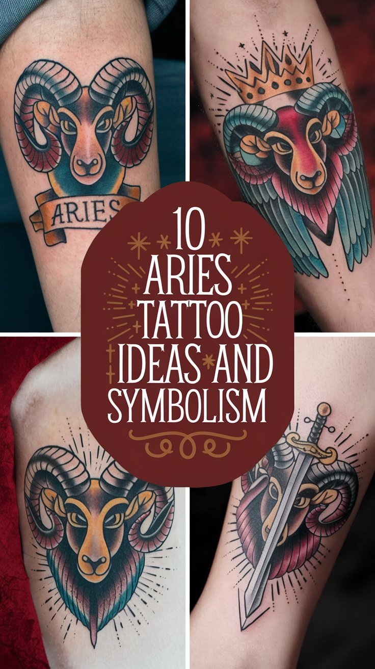 10 Aries Tattoo Ideas and Symbolism: Unleash the Ram's Fiery Spirit