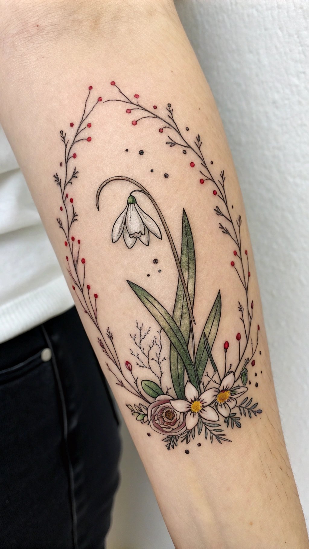 11 Snowdrop Flower Tattoo Ideas and Symbolism for Hope and Renewal