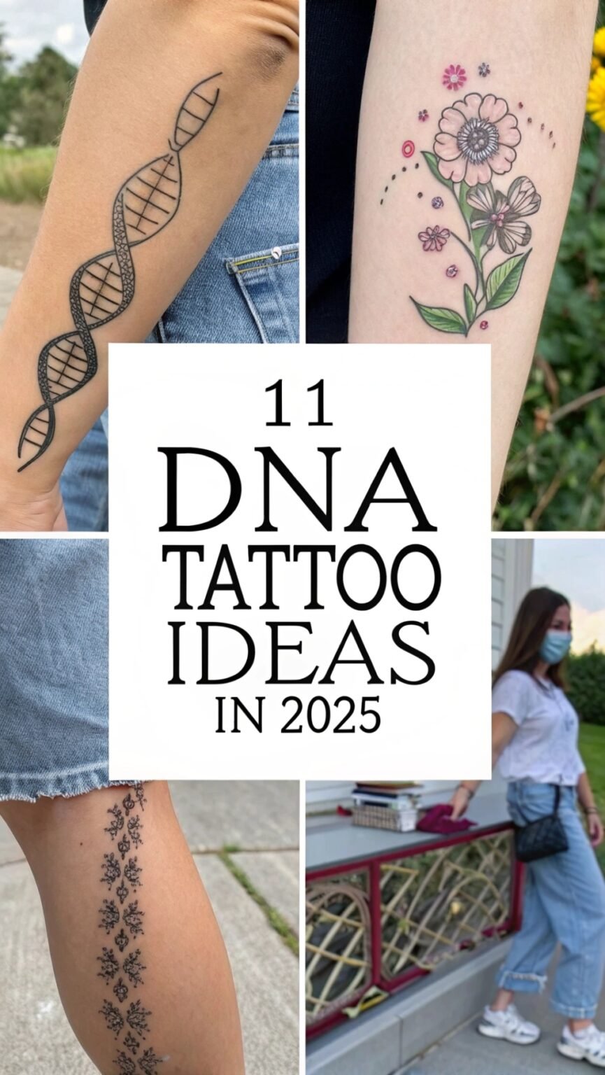 11 DNA Tattoo Ideas and Designs for Family and Love